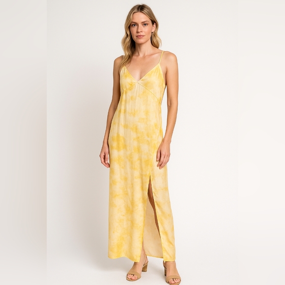 Dresses | New Yelliw Tie Dye Slip Dress Boho Maxi Spaghetti Dress ...